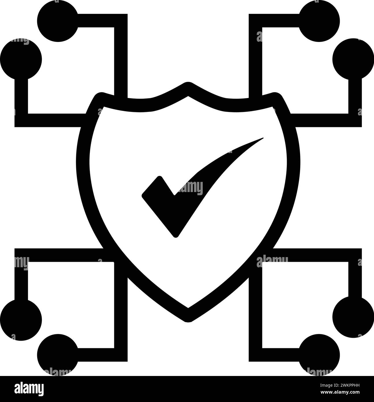 Data, security, shield icon. Simple vector illustration for web, print ...
