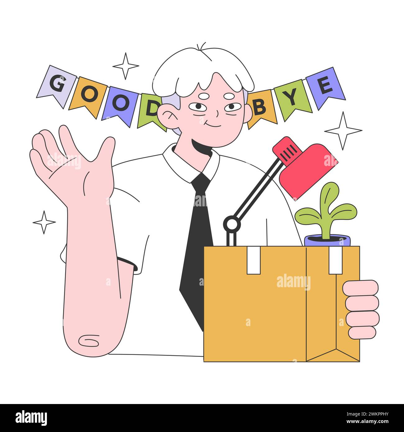 Workplace milestones Stock Vector Images - Alamy