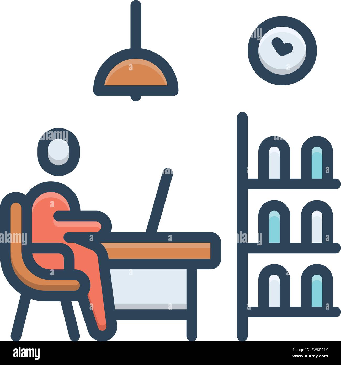 Worker performance icon symbol Cut Out Stock Images & Pictures - Alamy