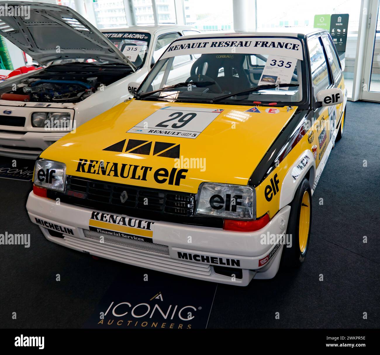 Three-quarters Front View of a 1986, Renault 5 GT Turbo Coupé Historic ...