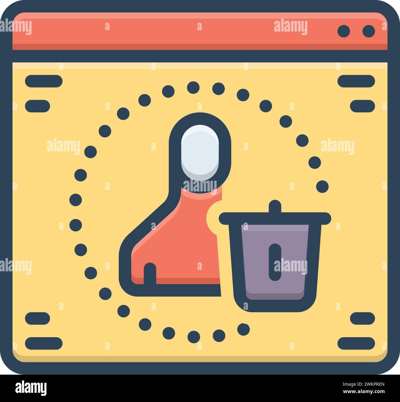 Account delete symbol hi-res stock photography and images - Alamy