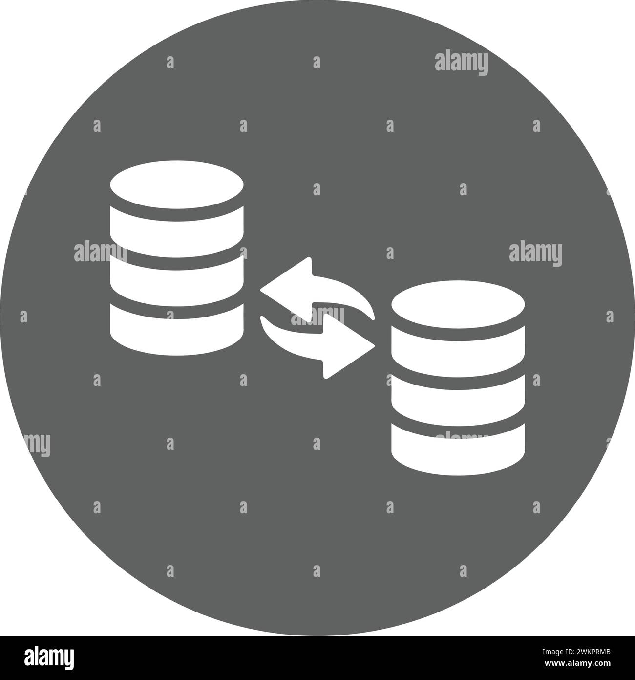 Data transaction icon. Simple vector illustration for web, print files ...
