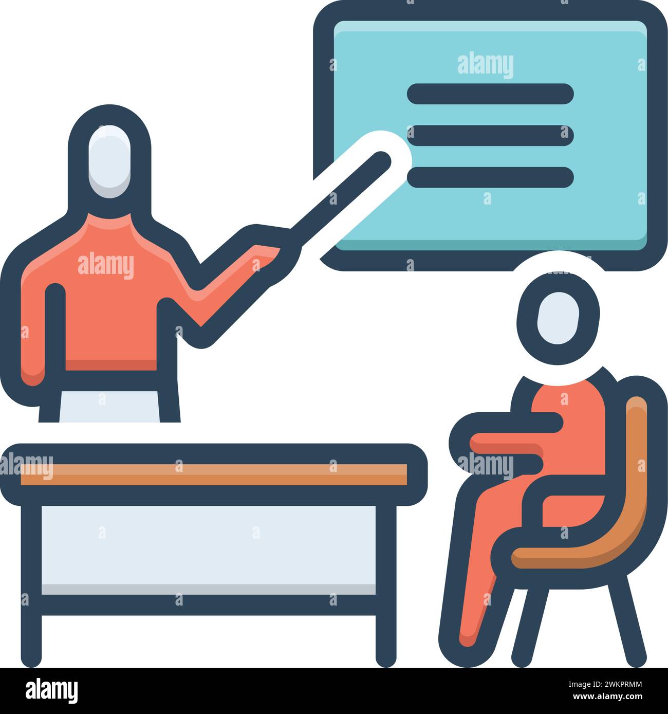 Mentor with student Stock Vector Images - Alamy