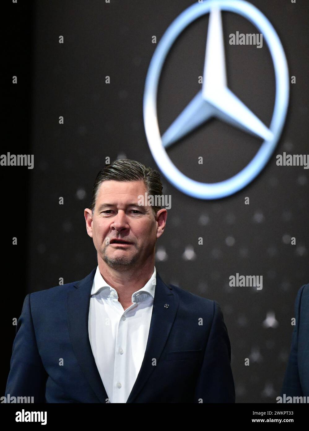 Stuttgart, Germany. 22nd Feb, 2024. Harald Wilhelm, CFO of Mercedes-Benz Group AG, pictured at ...