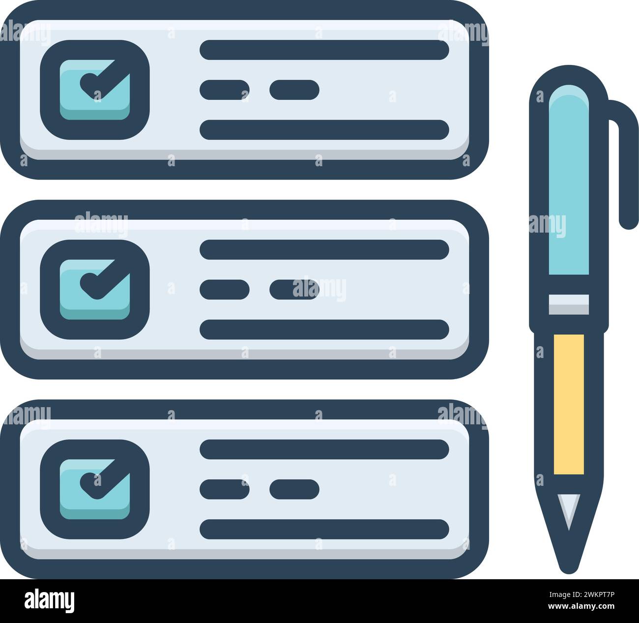 Icon for tasks,pen Stock Vector Image & Art - Alamy