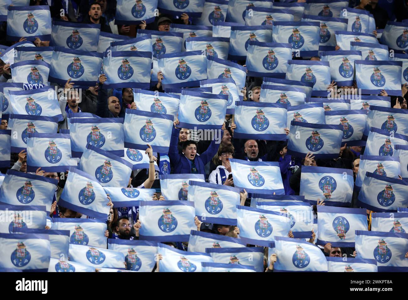 Porto, Portugal. 21st Feb, 2024. Porto fans during the UEFA Champions ...
