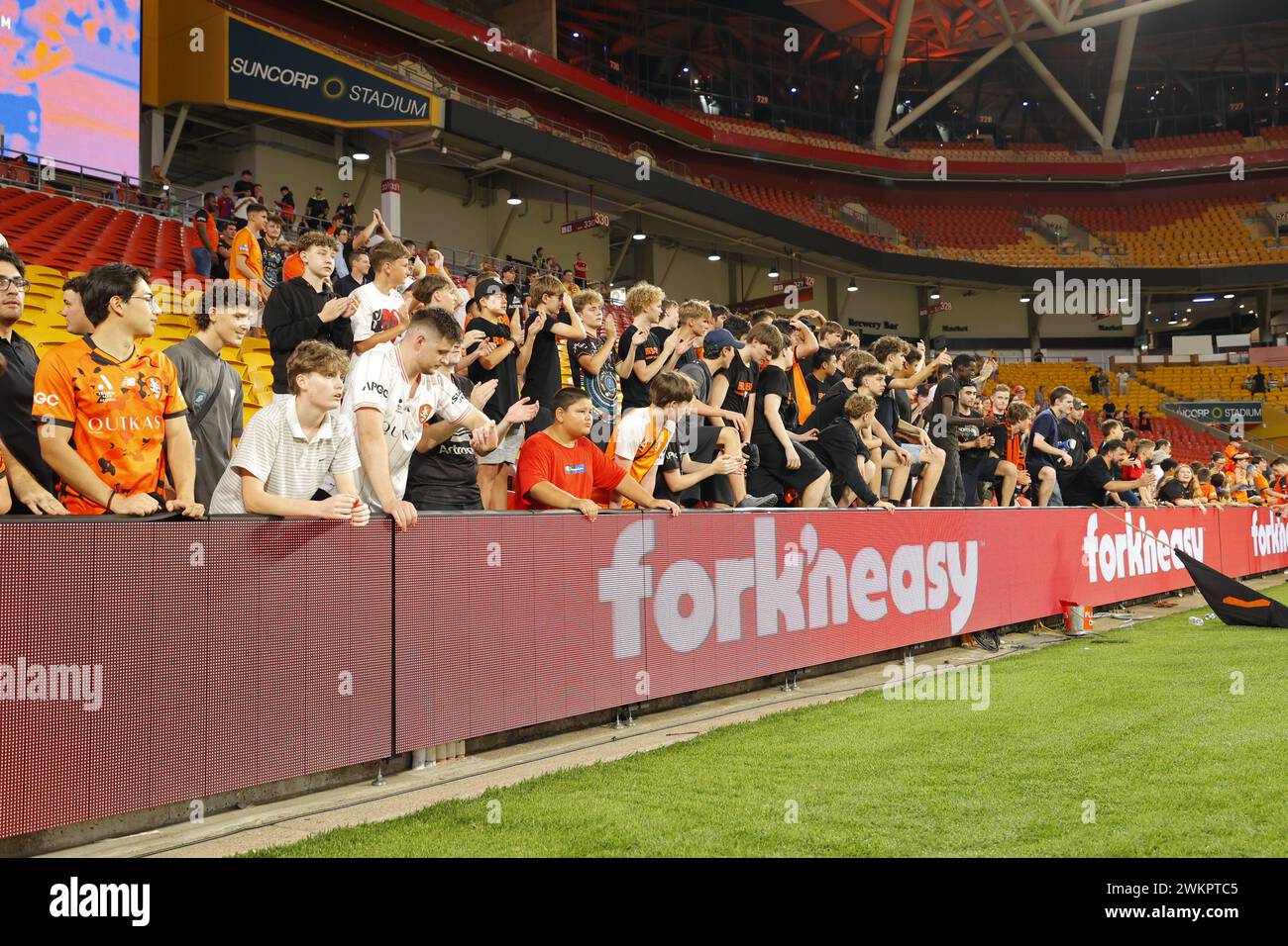 Brisbane, Australia. 2nd Feb 2024. Brisbane fans reaction after the ...