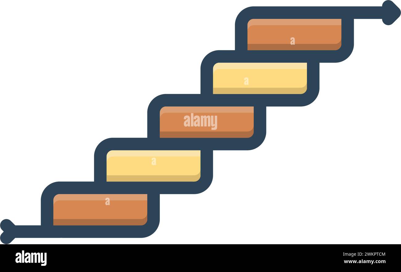 Icon for steps,climb staircase success Stock Vector Image & Art - Alamy