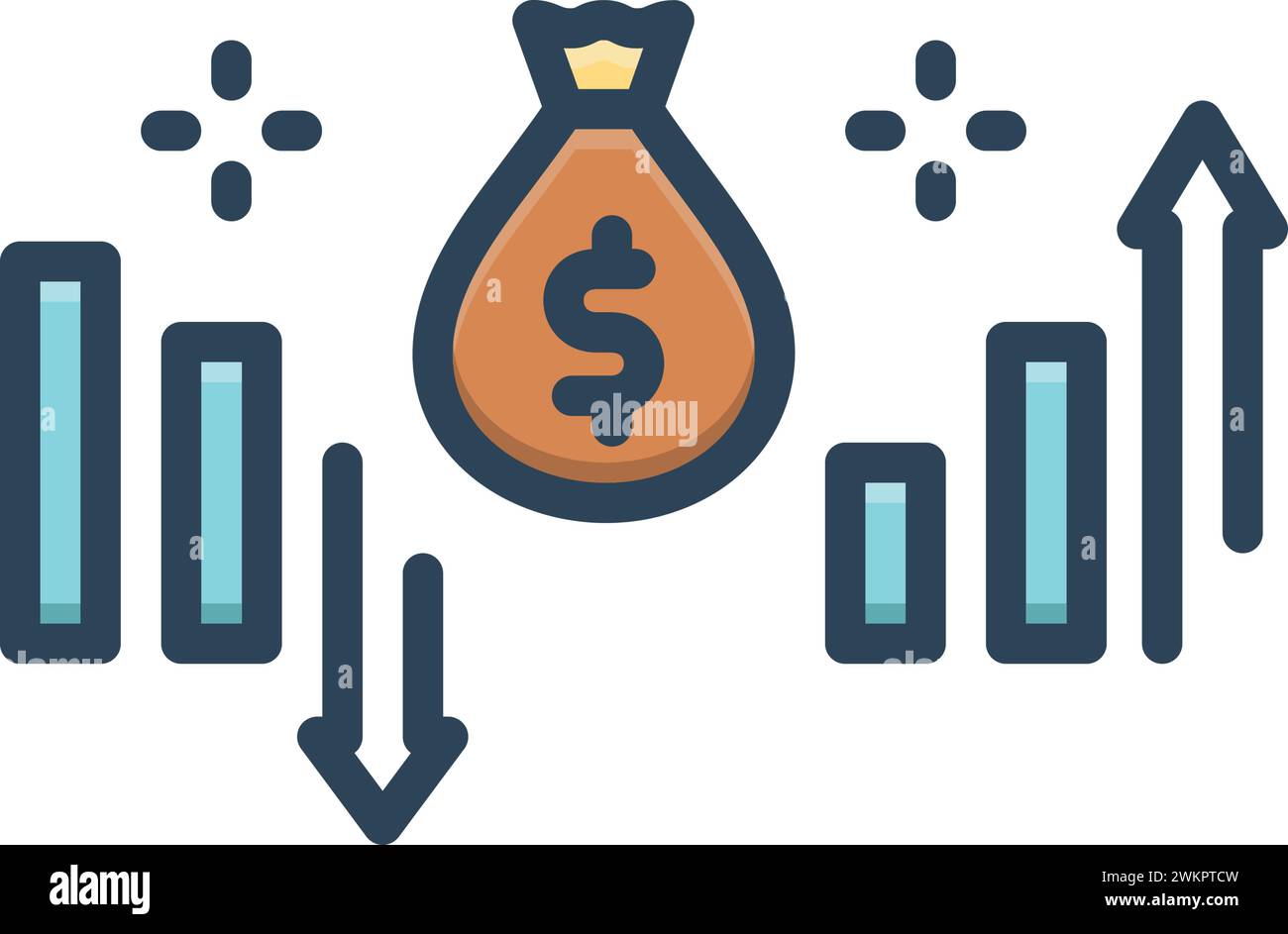 Icon for profit and loss,profit Stock Vector Image & Art - Alamy