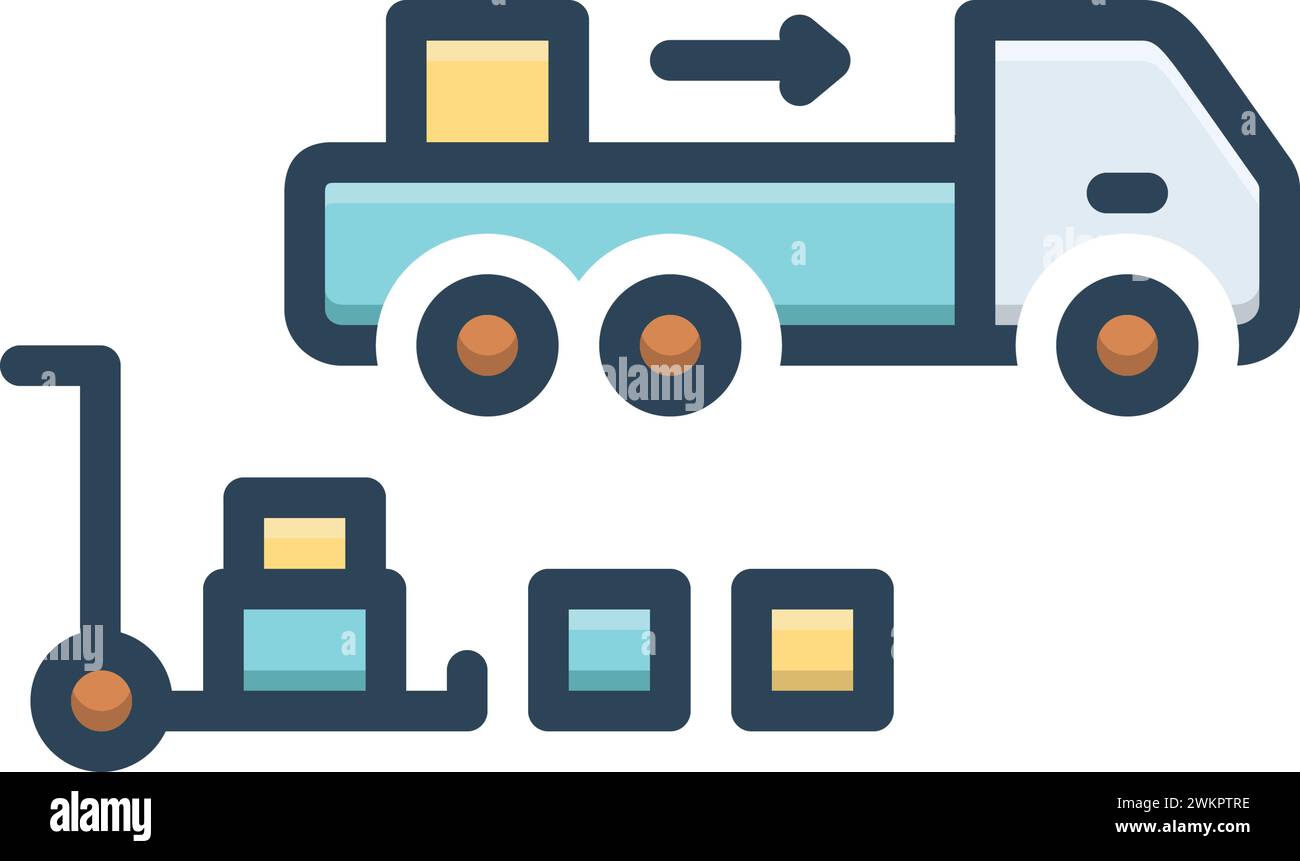 Lorry forklift loading Cut Out Stock Images & Pictures - Alamy