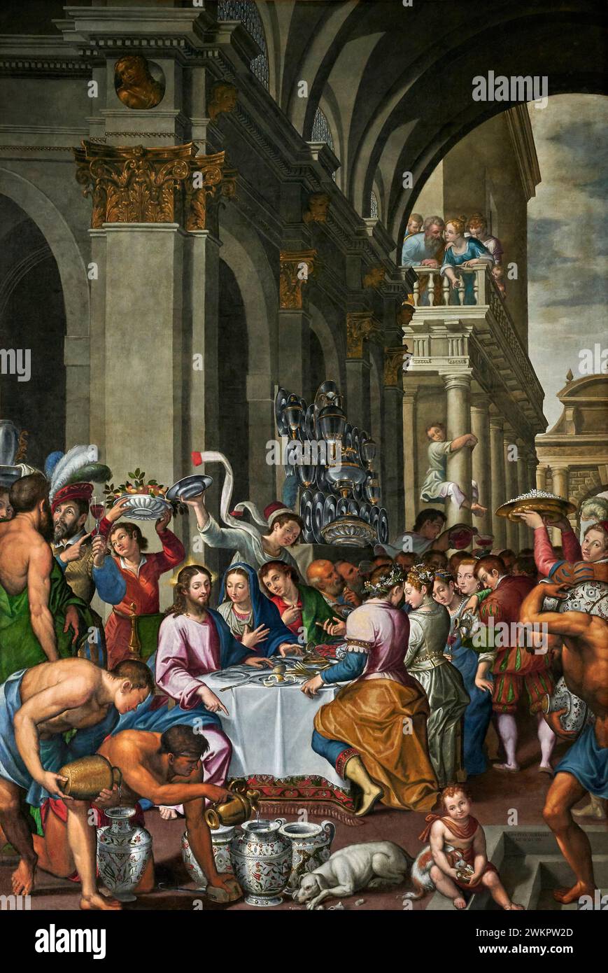 Nozze di Cana - olio su tela - Grazio Cossali - XVII secolo - Rodengo ...