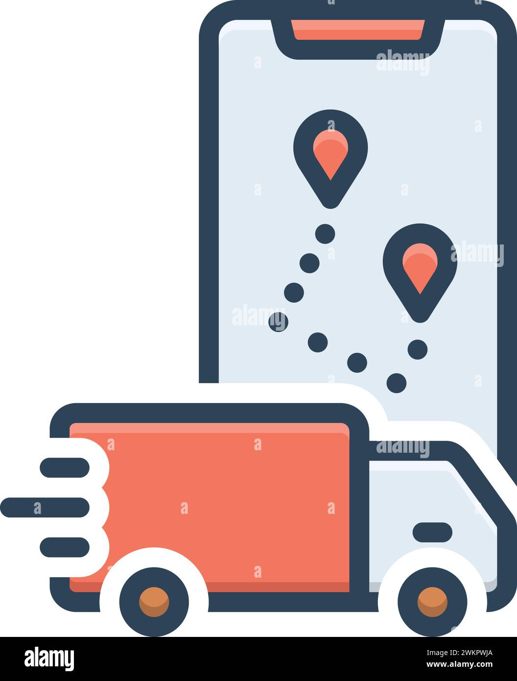 Icon for route planning,route Stock Vector Image & Art - Alamy