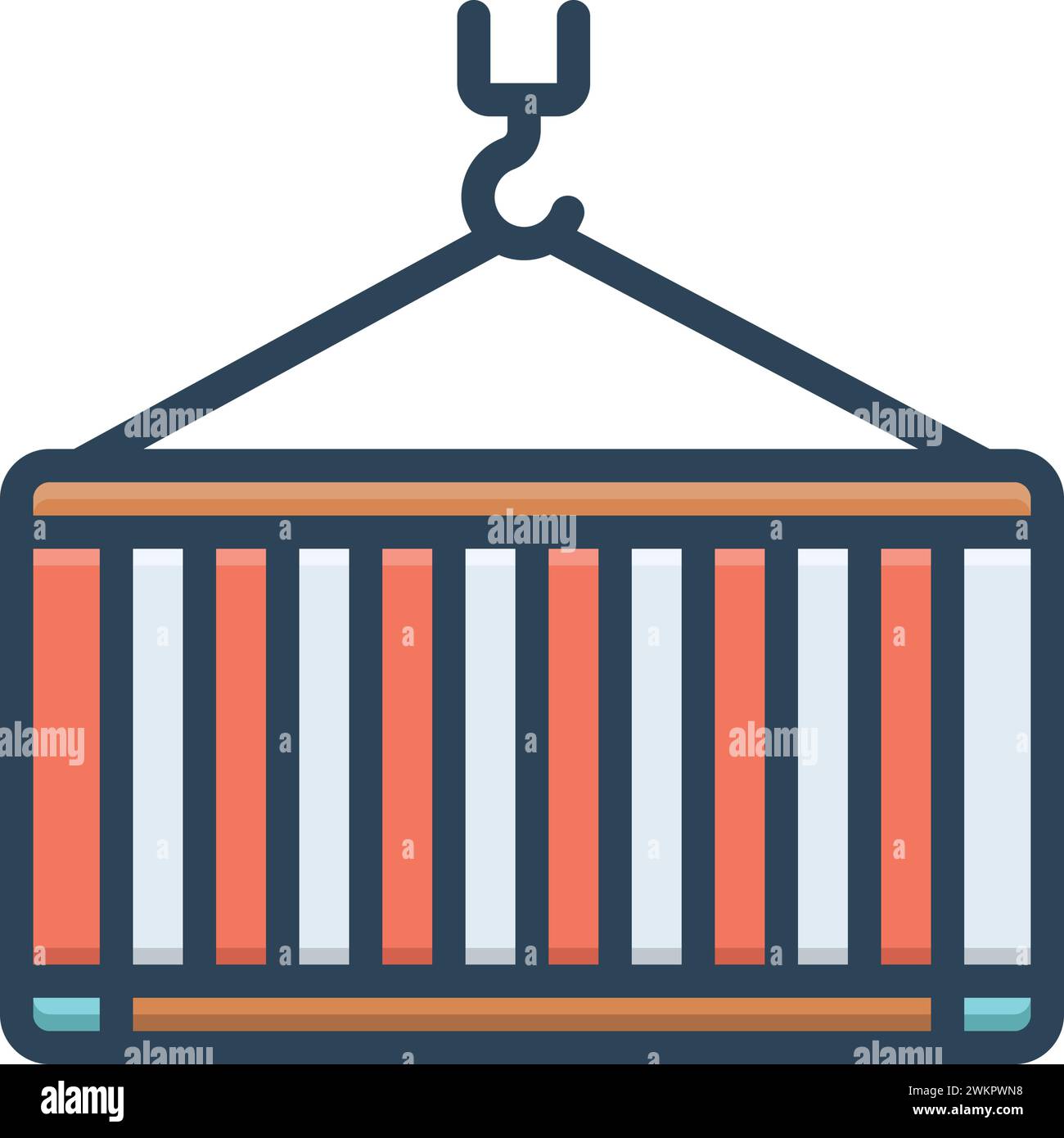 Lifting container Stock Vector Images - Alamy