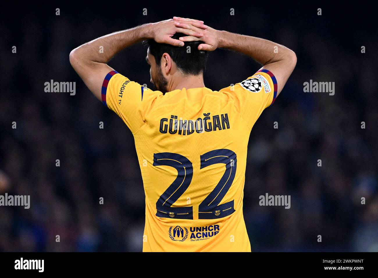 Ilkay Gundogan of FC Barcelona gestures during the Champions League ...