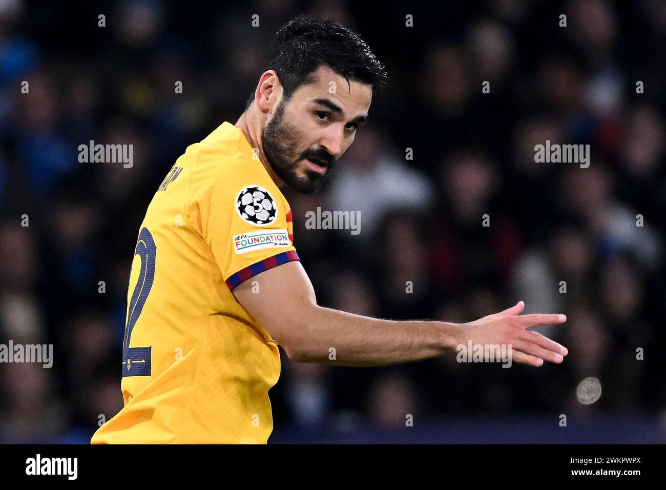 Ilkay Gundogan of FC Barcelona gestures during the Champions League ...