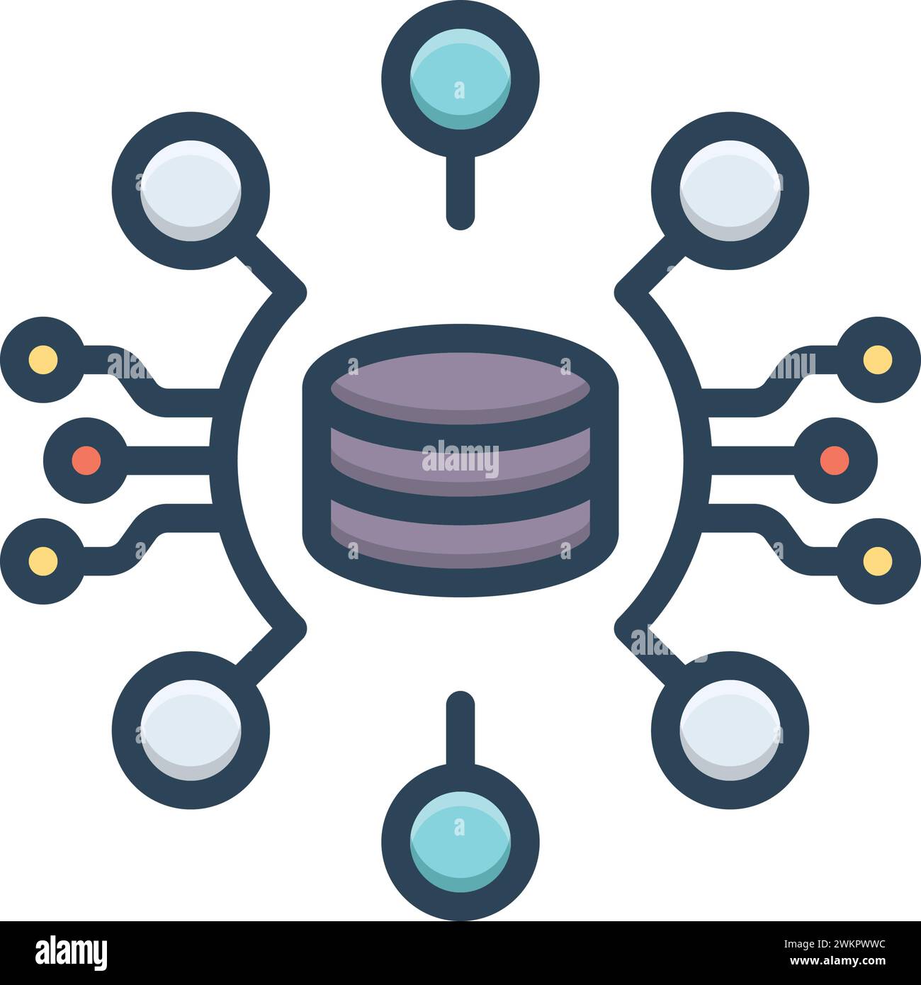 Data hub Stock Vector Images - Alamy