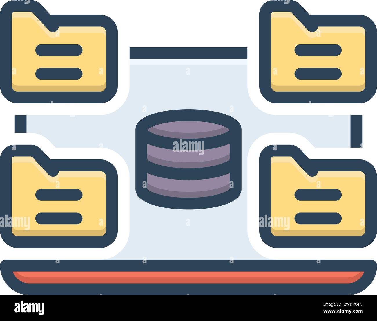 Icon for data,folder Stock Vector Image & Art - Alamy