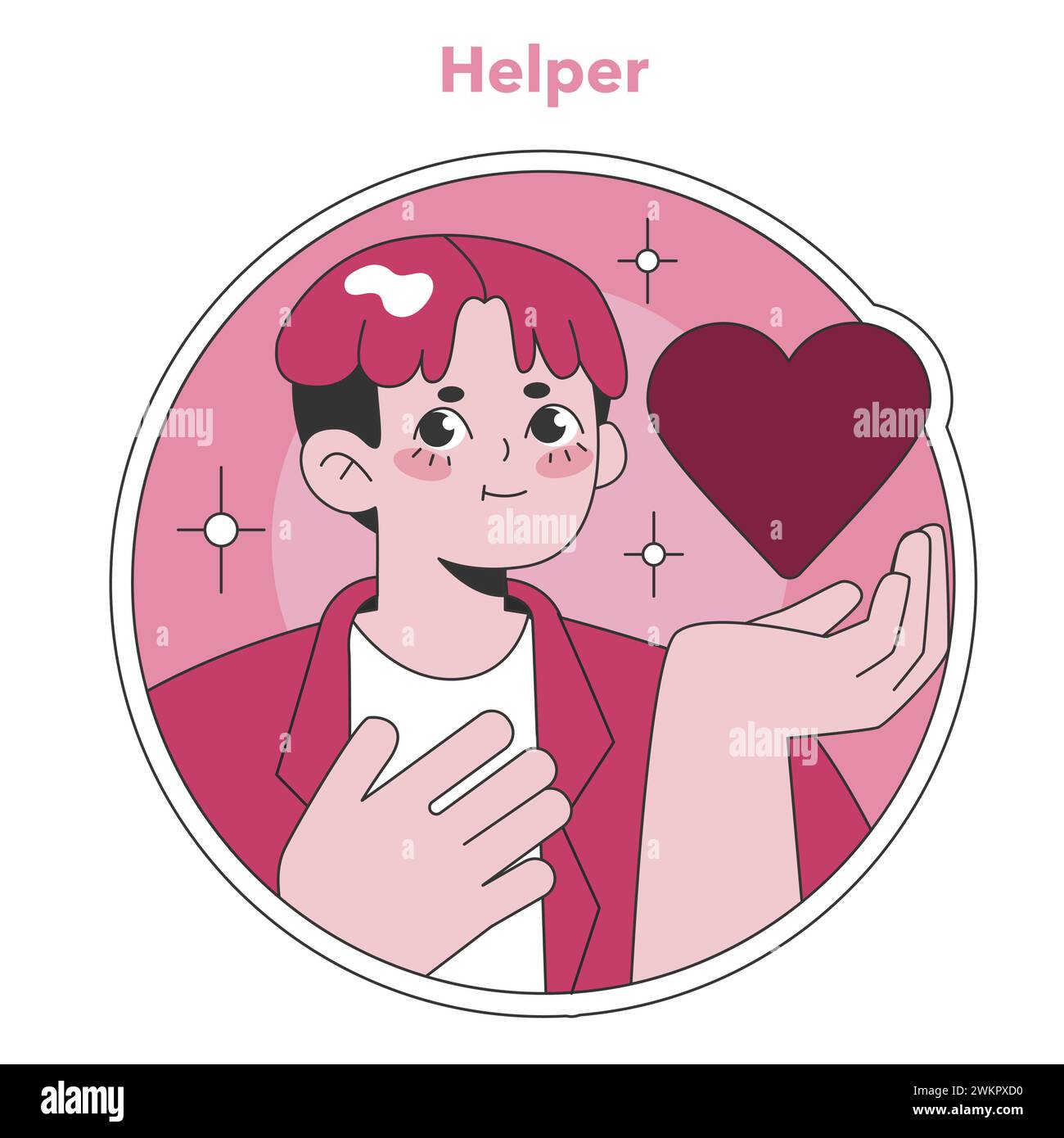 Enneagram Helper type portrayal. A nurturing, generous character ...