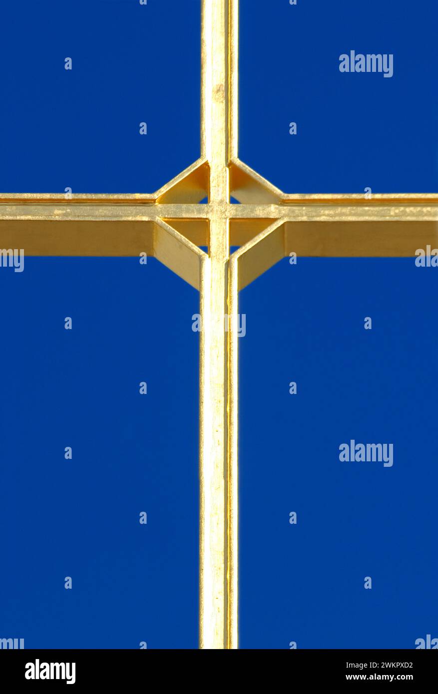 golden cross from a church Stock Photo - Alamy