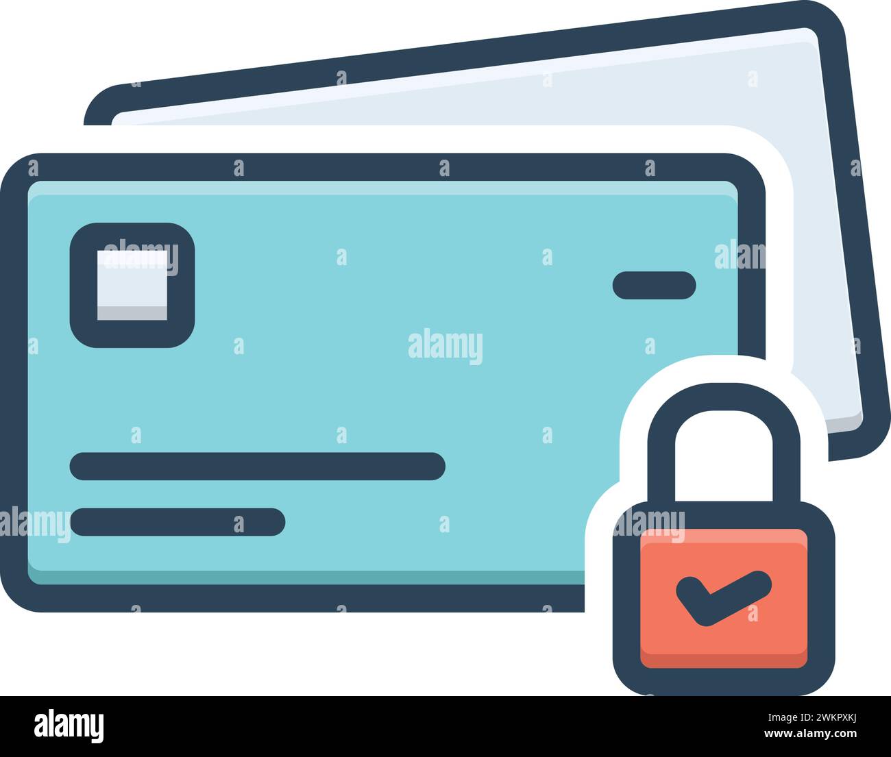 Secured payment vector hi-res stock photography and images - Alamy