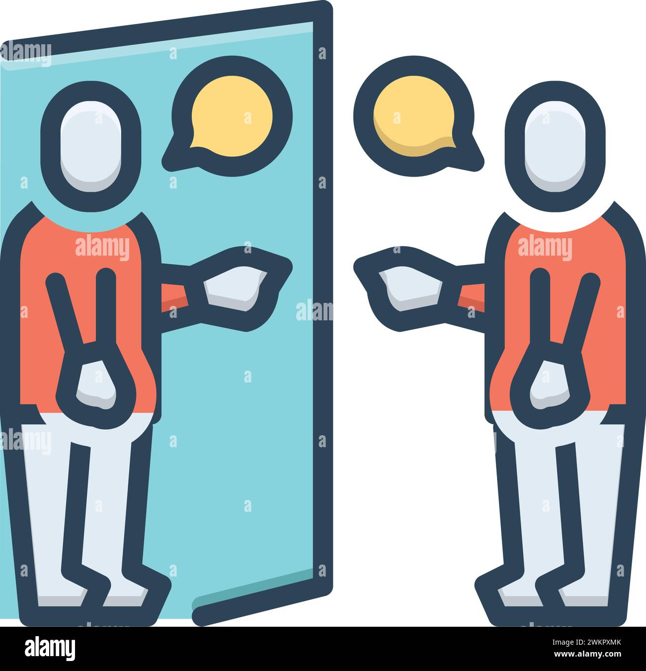 Icon for self talk,self Stock Vector Image & Art - Alamy