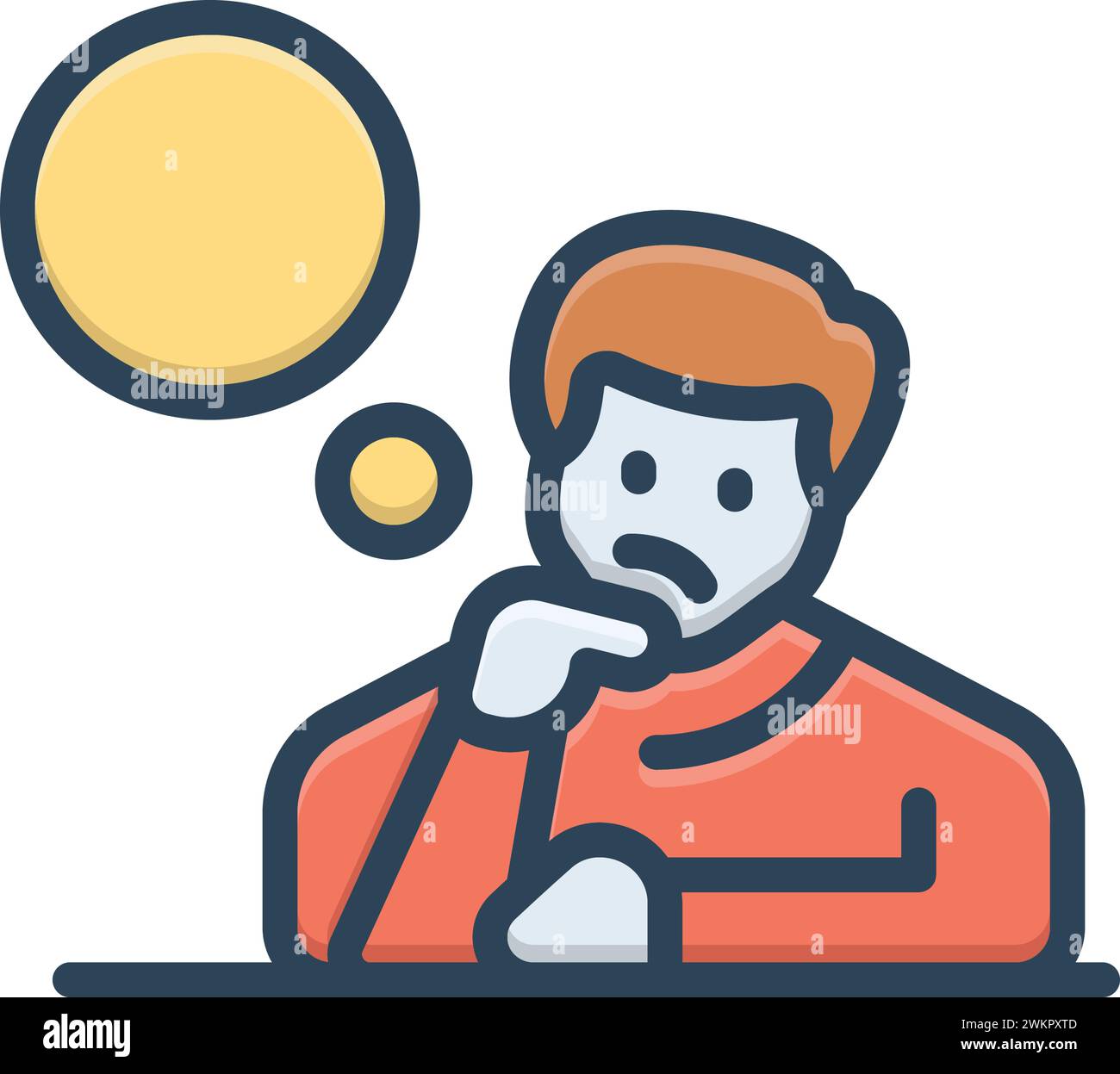 Icon for thinking,brooding Stock Vector Image & Art - Alamy