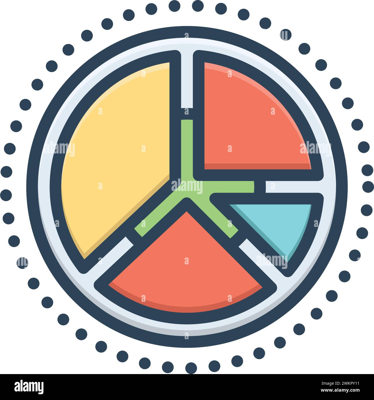 Icon for pie chart,business chart Stock Vector Image & Art - Alamy