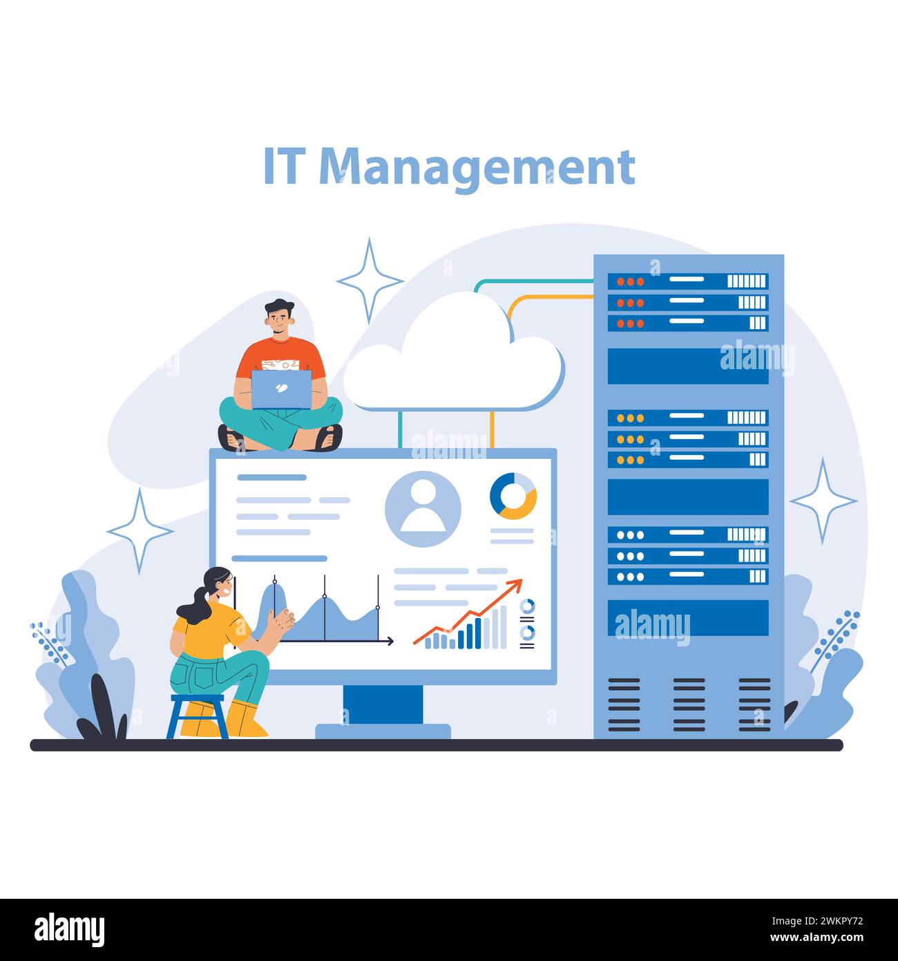 Operational Processes And Technologies Concept Efficient Network Systems And Cloud Computing In