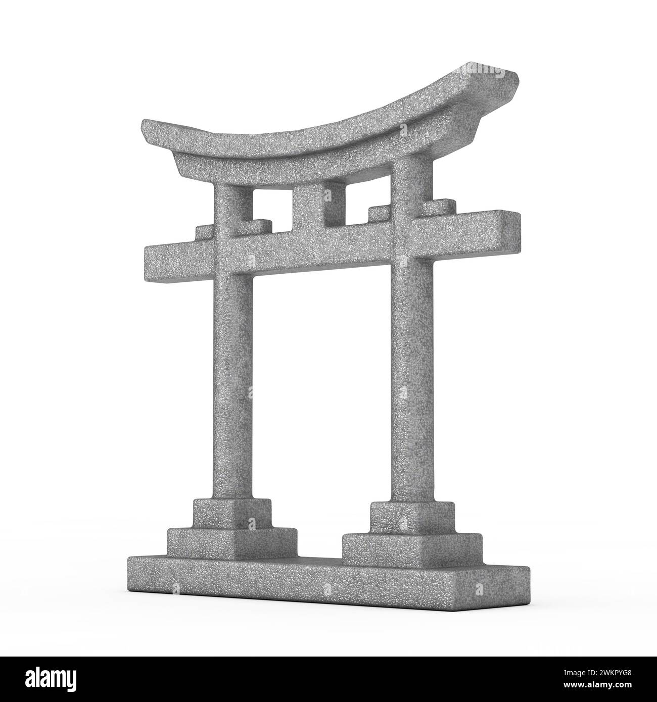 Stone torii gate entrance Cut Out Stock Images & Pictures - Alamy