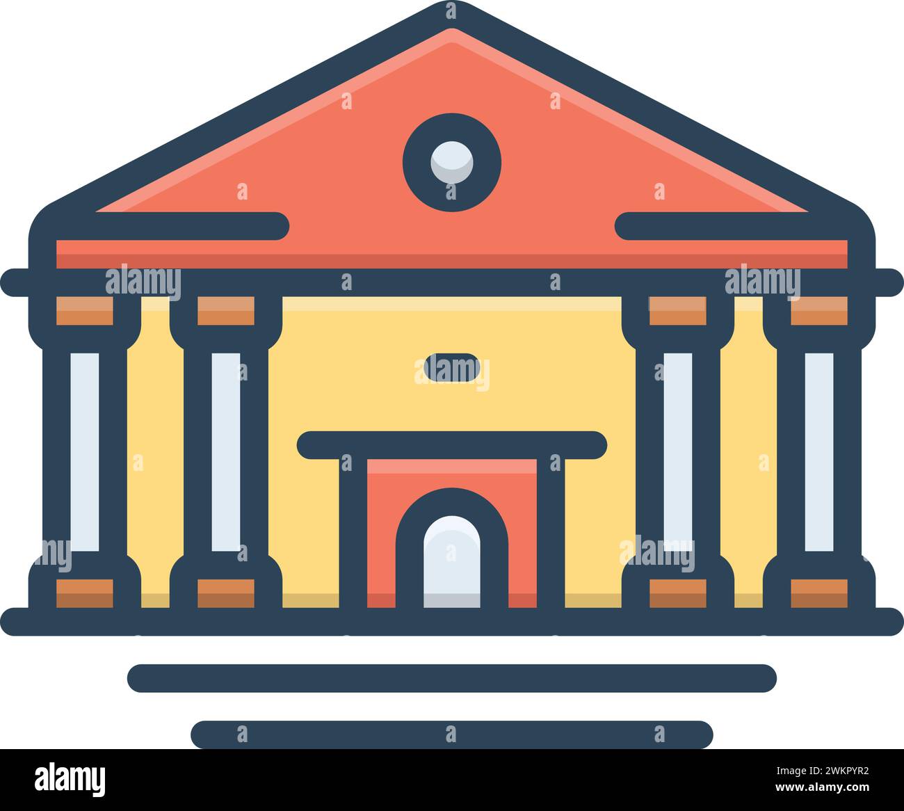 Judicial architecture Stock Vector Images - Alamy