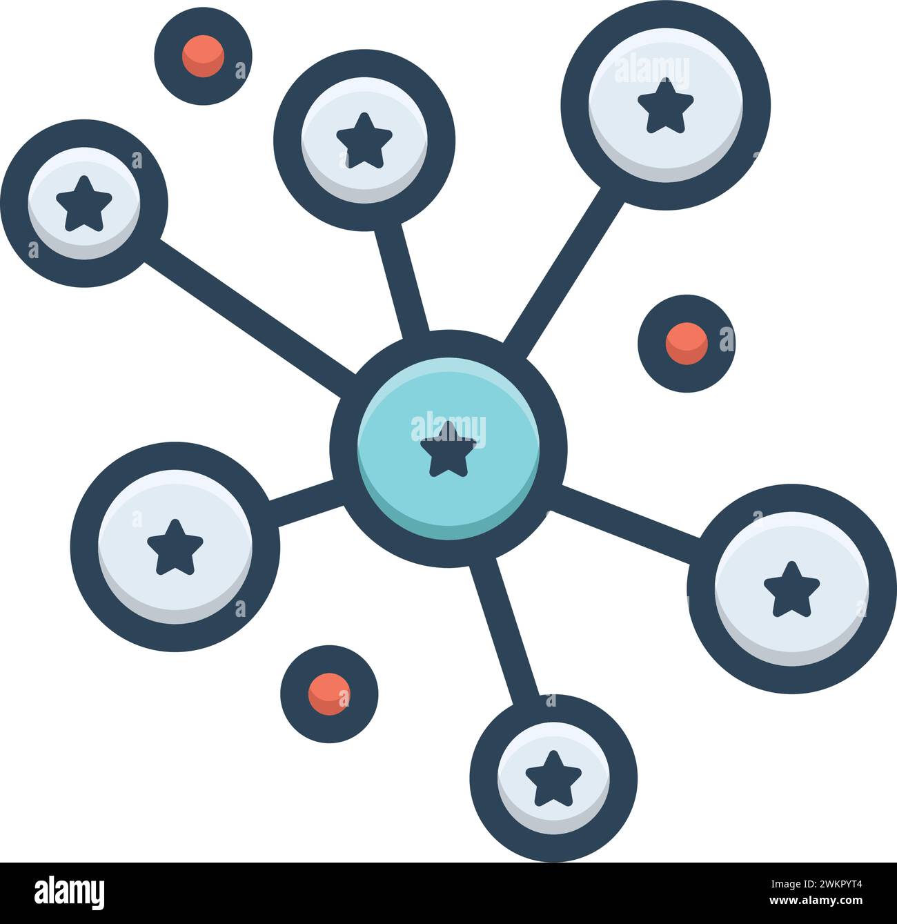 Icon connections hub Cut Out Stock Images & Pictures - Alamy