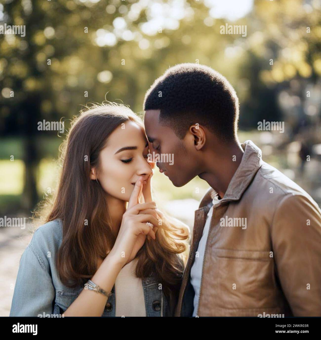 Black girl white boy couple hi-res stock photography and images - Alamy