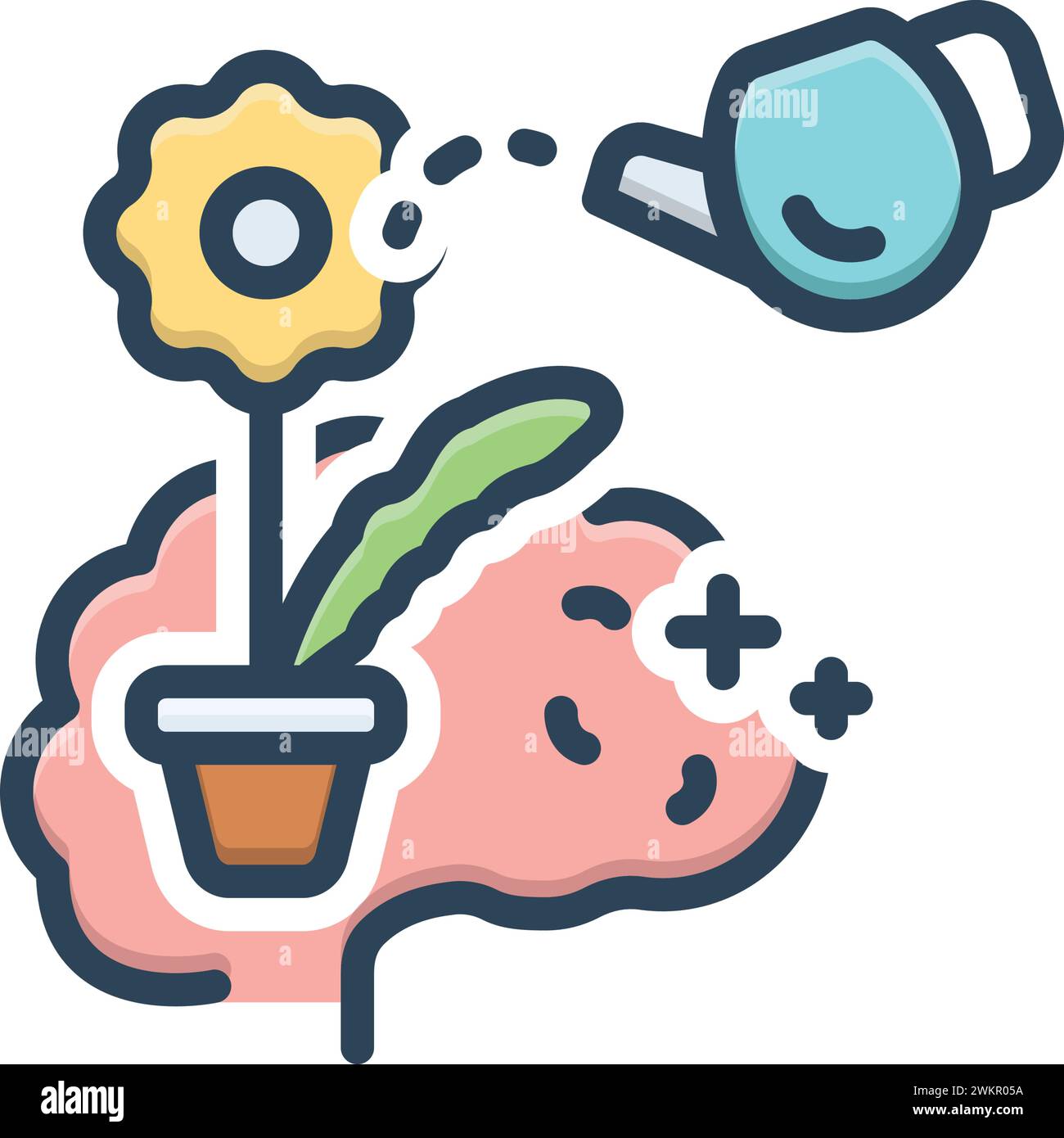 Icon for positive psychology,positive Stock Vector Image & Art - Alamy