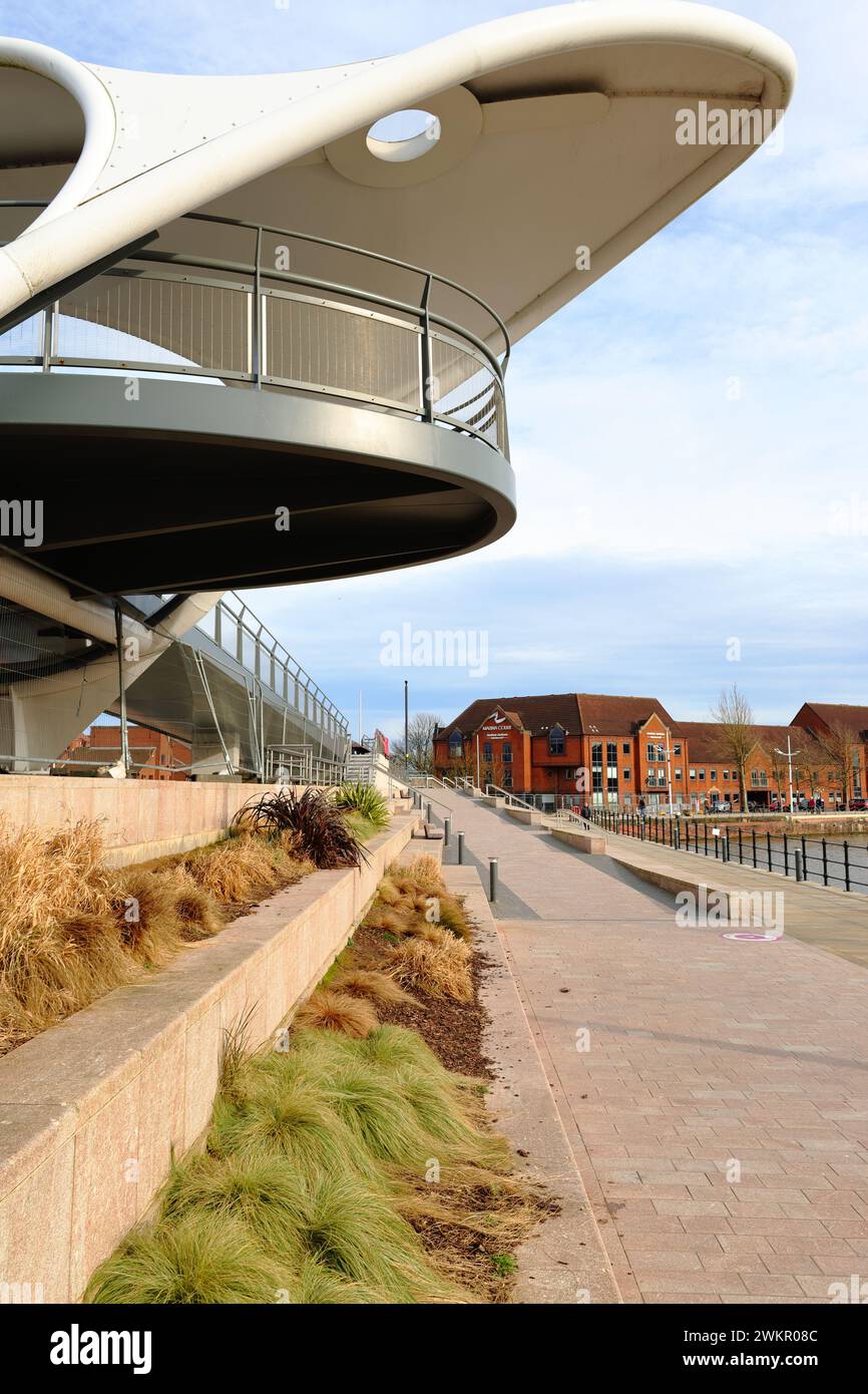 The new Murdoch's Connection Bridge, a footbridge over the A63 ...