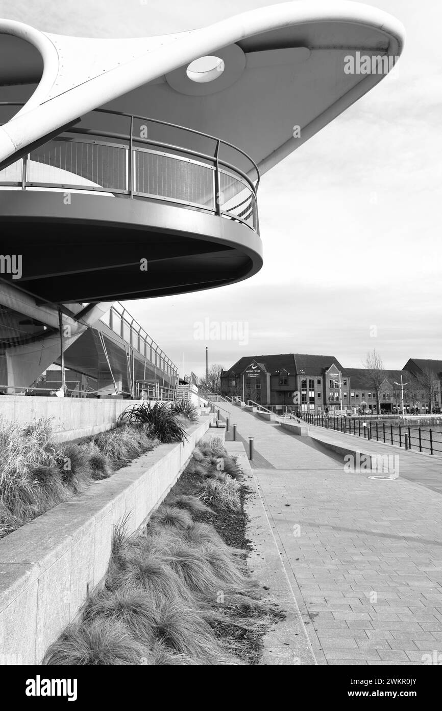 The new Murdoch's Connection Bridge, a footbridge over the A63 ...