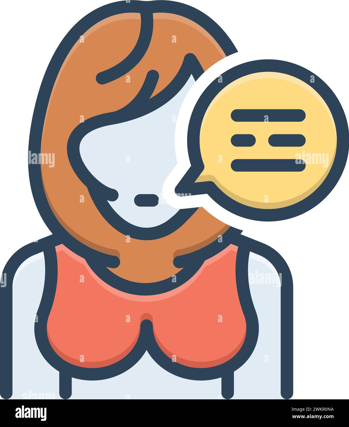 Icon says speak Stock Vector Images - Alamy