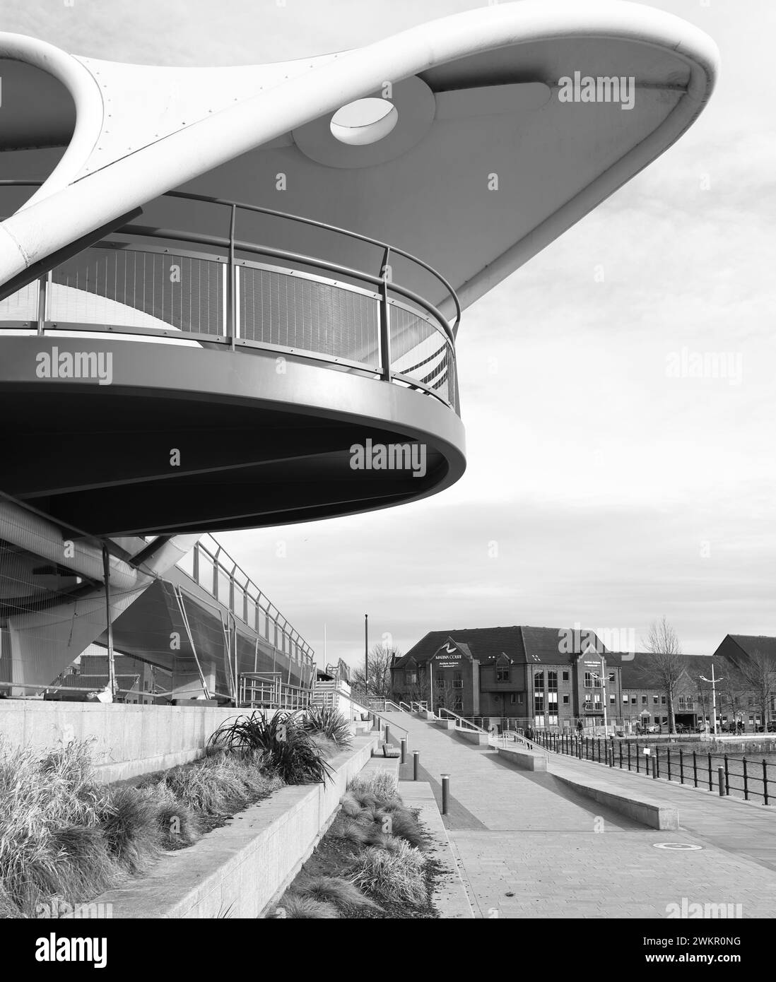 The new Murdoch's Connection Bridge, a footbridge over the A63 ...