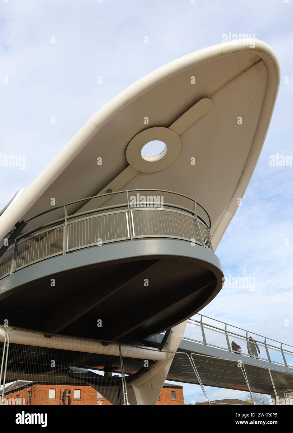 The new Murdoch's Connection Bridge, a footbridge over the A63 ...