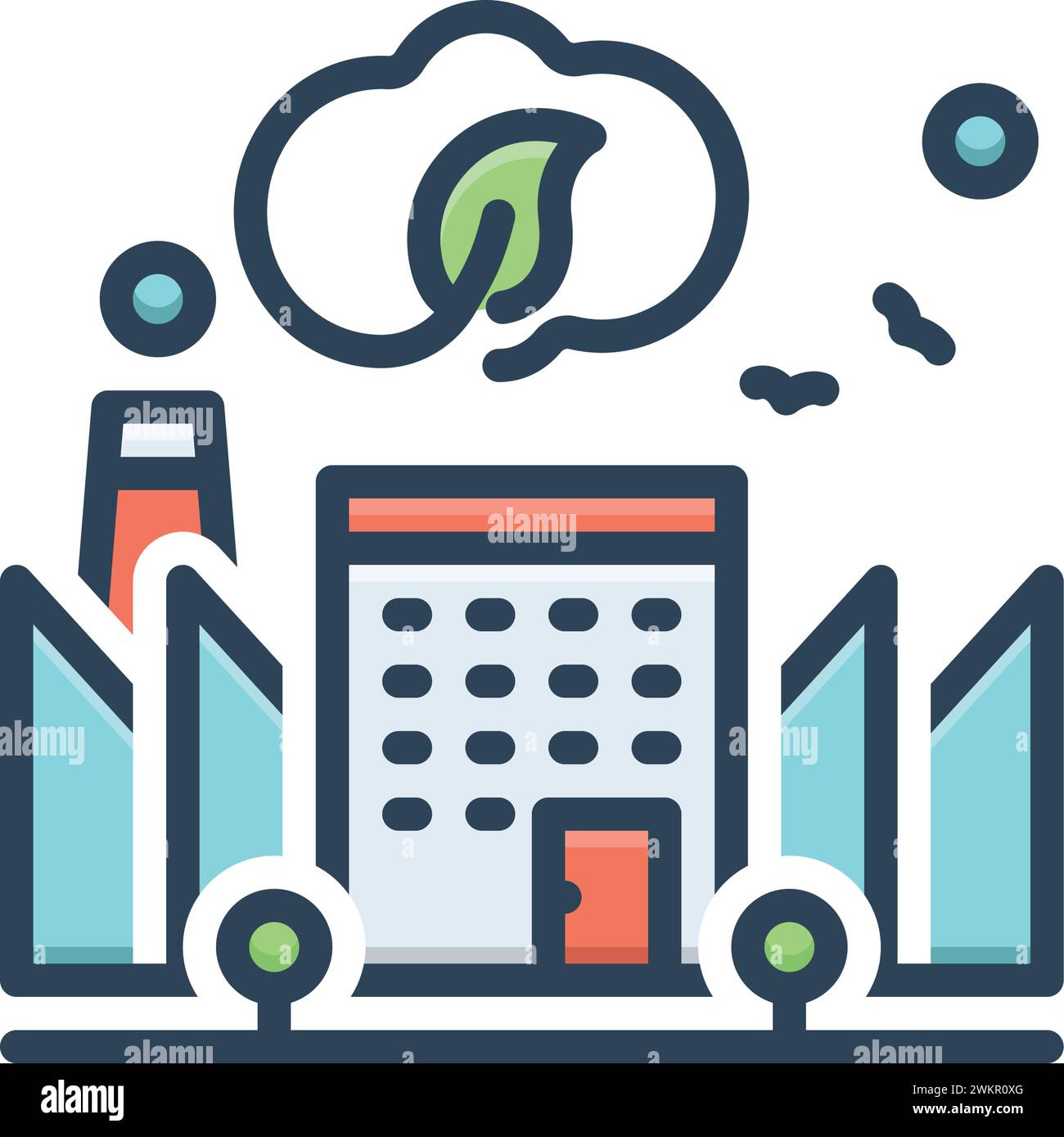 Icon for green factory,green Stock Vector Image & Art - Alamy