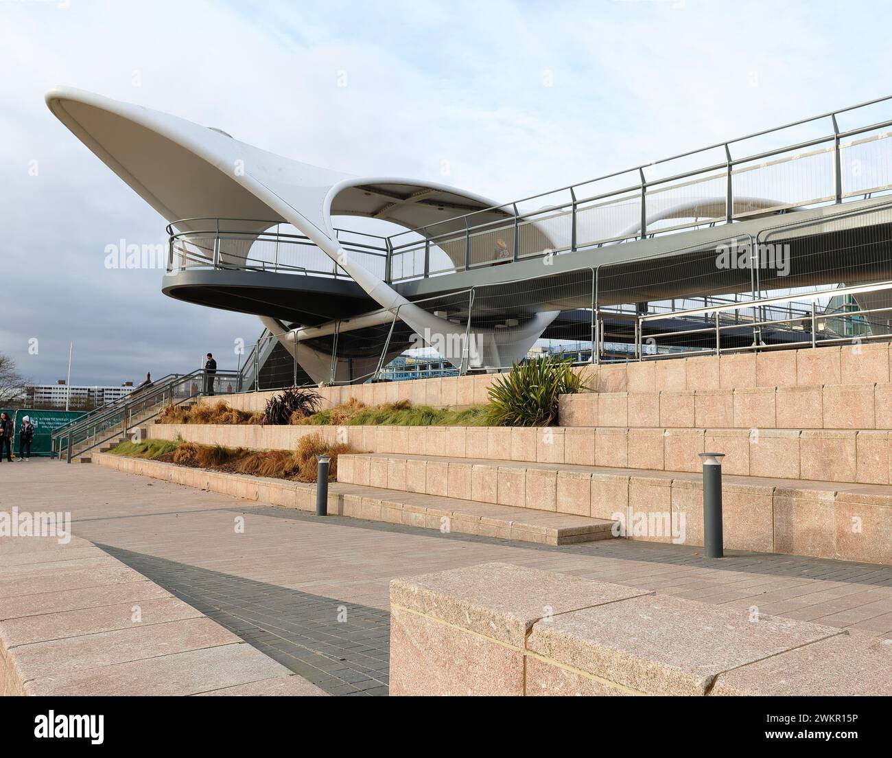 The new Murdoch's Connection Bridge, a footbridge over the A63 ...