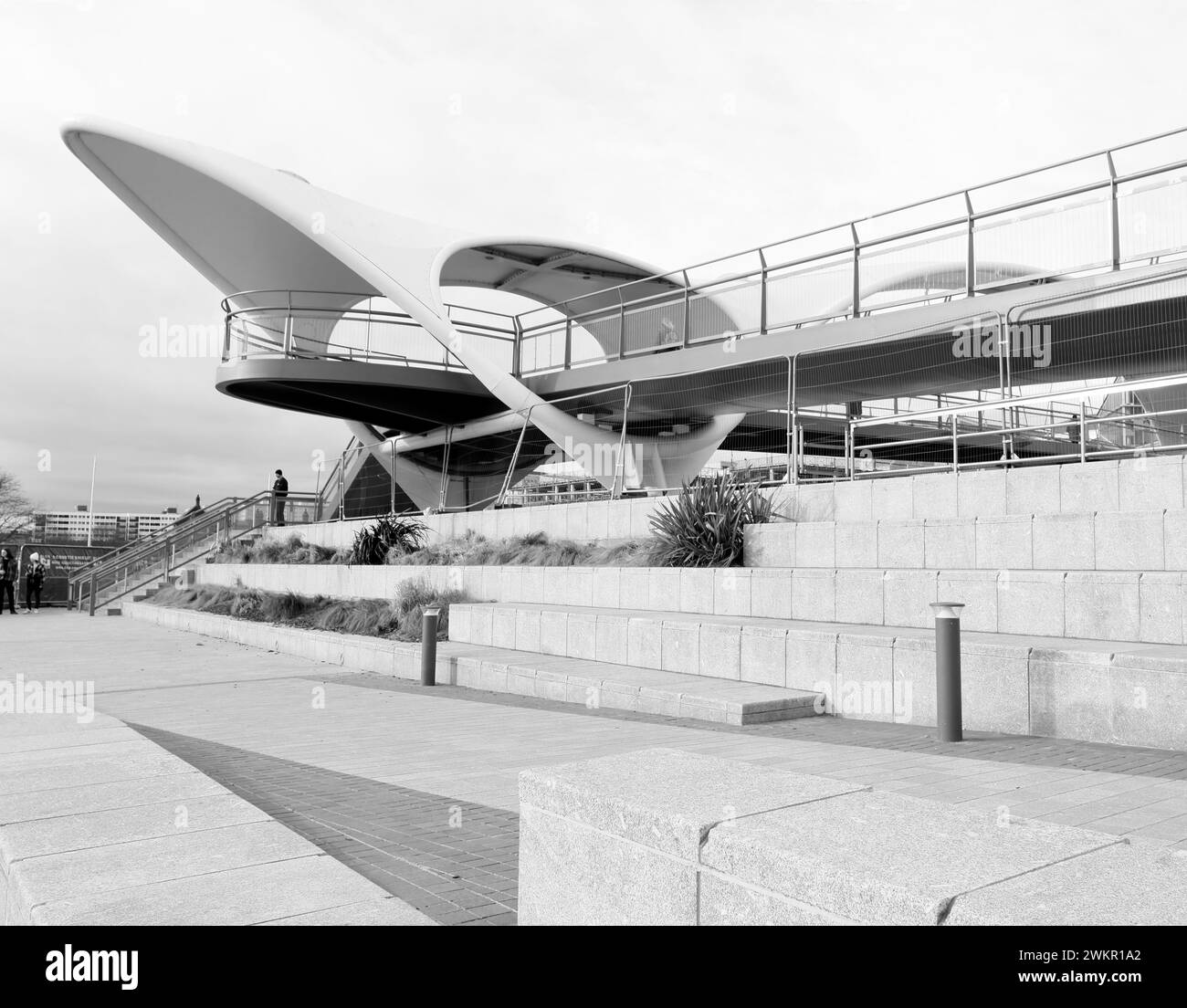 The new Murdoch's Connection Bridge, a footbridge over the A63 ...