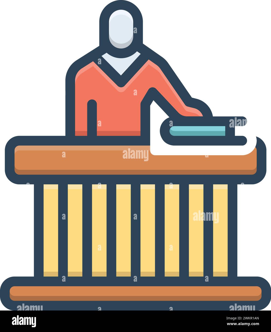 Taking the oath Stock Vector Images - Alamy