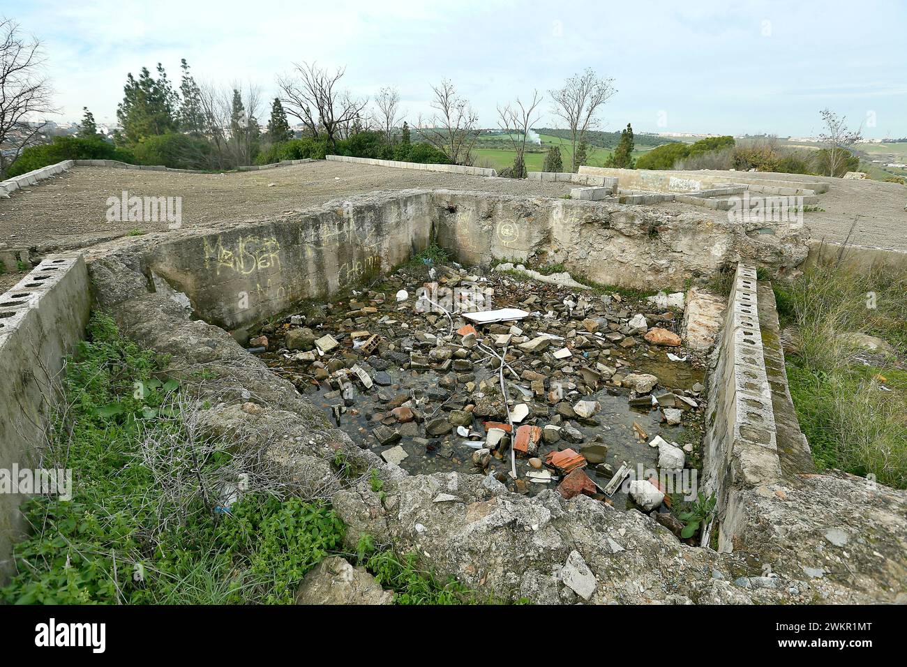 Seville, 01/19/2016. Carambolo area, archaeological remains of the ...