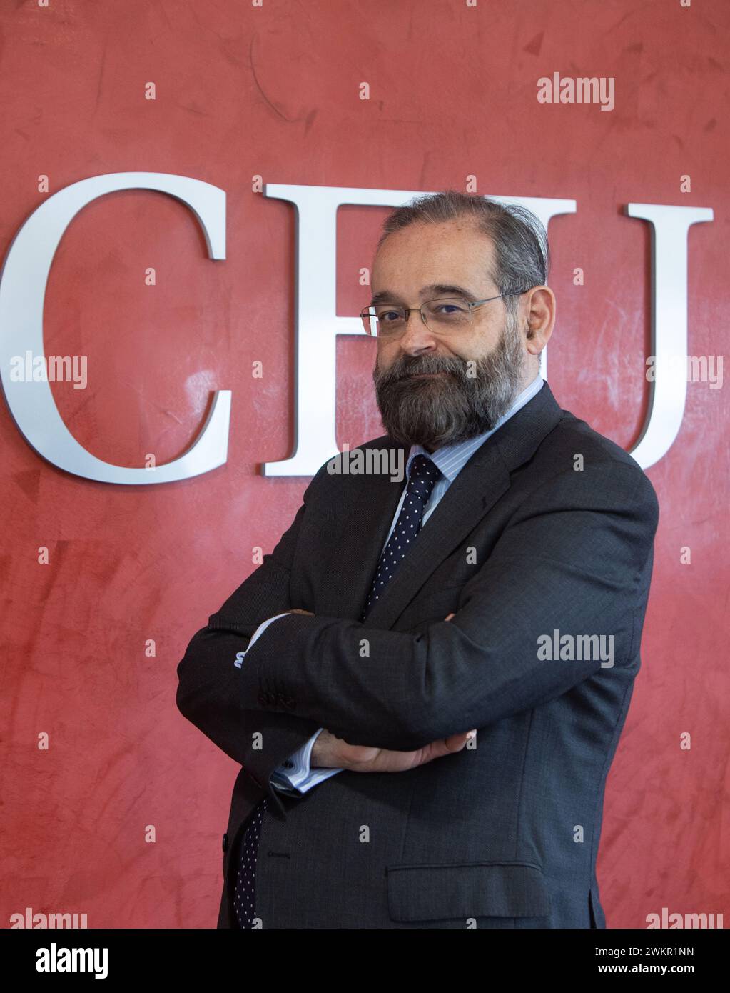 Seville, 02/15/2024. Alfonso Bullón de Mendoza, president of the Ceu ...