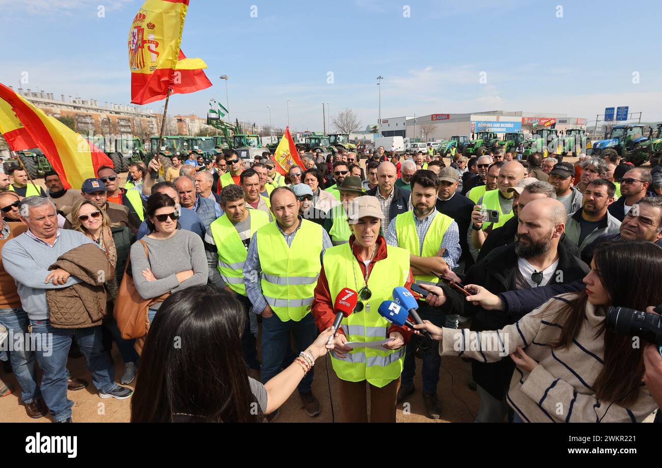 Córdoba, 02/06/2024. Rural protest march. Protest tractor unit. Photo ...