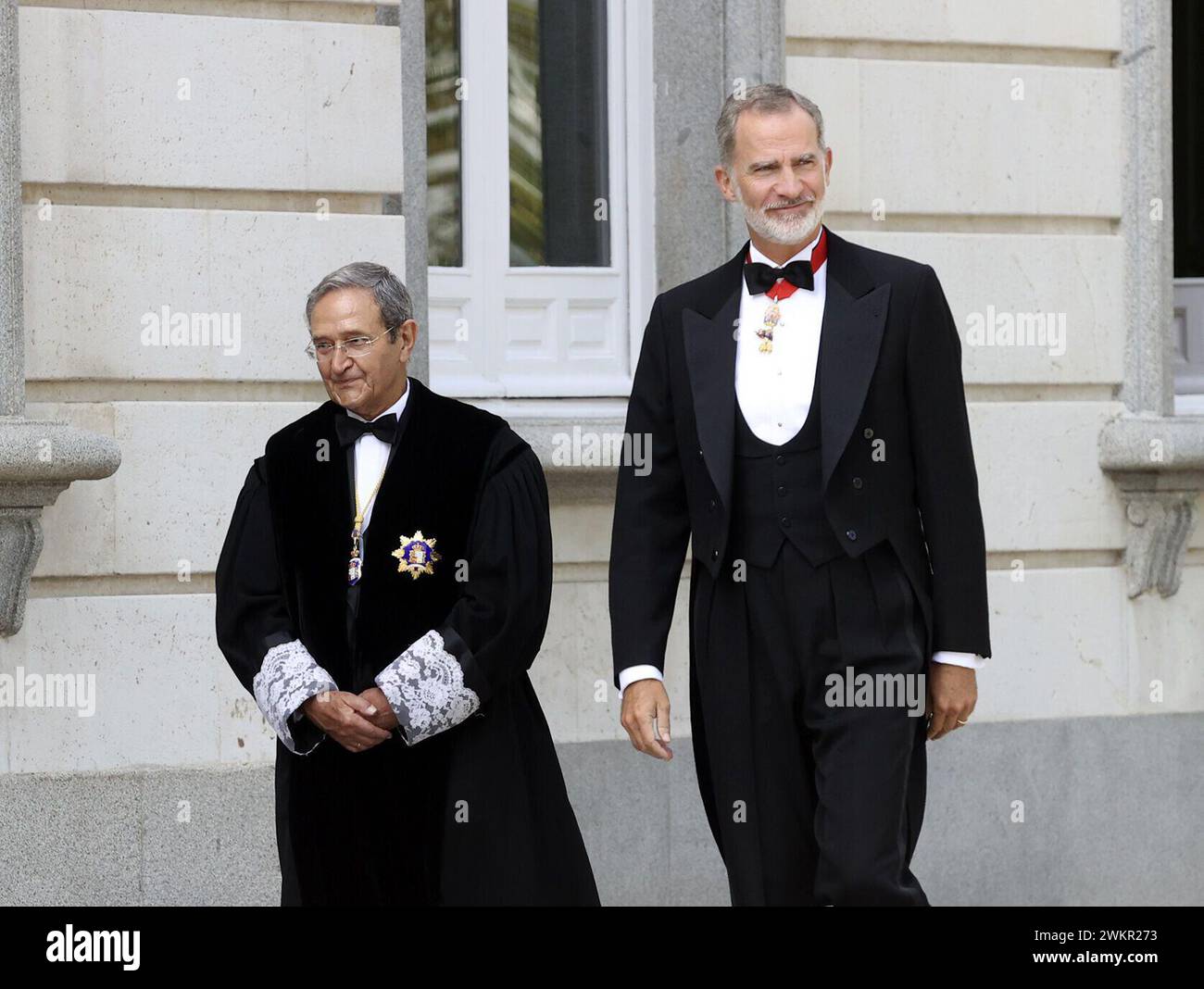 Madrid, 09/07/2023. HM the King and the president of the Supreme Court ...