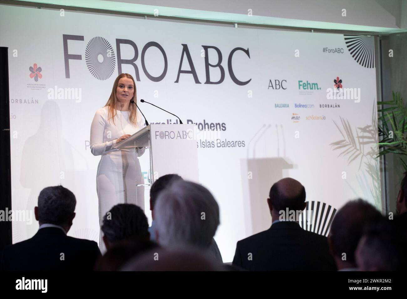 Madrid, 02/14/2024. Abc Forum with the Balearic president Marga Prohens ...