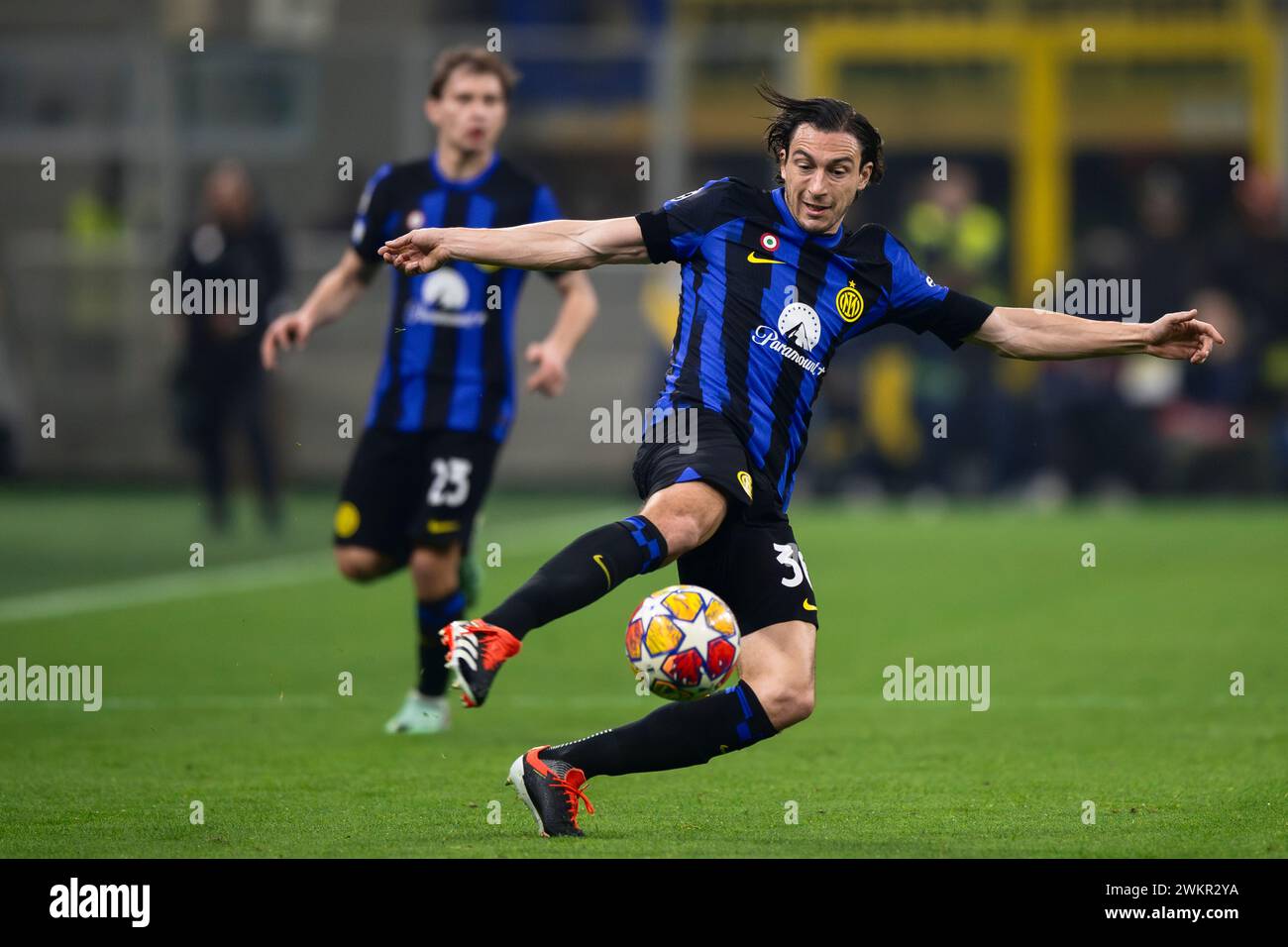 Milan, Italy. 20 February 2024. Matteo Darmian of FC Internazionale in ...