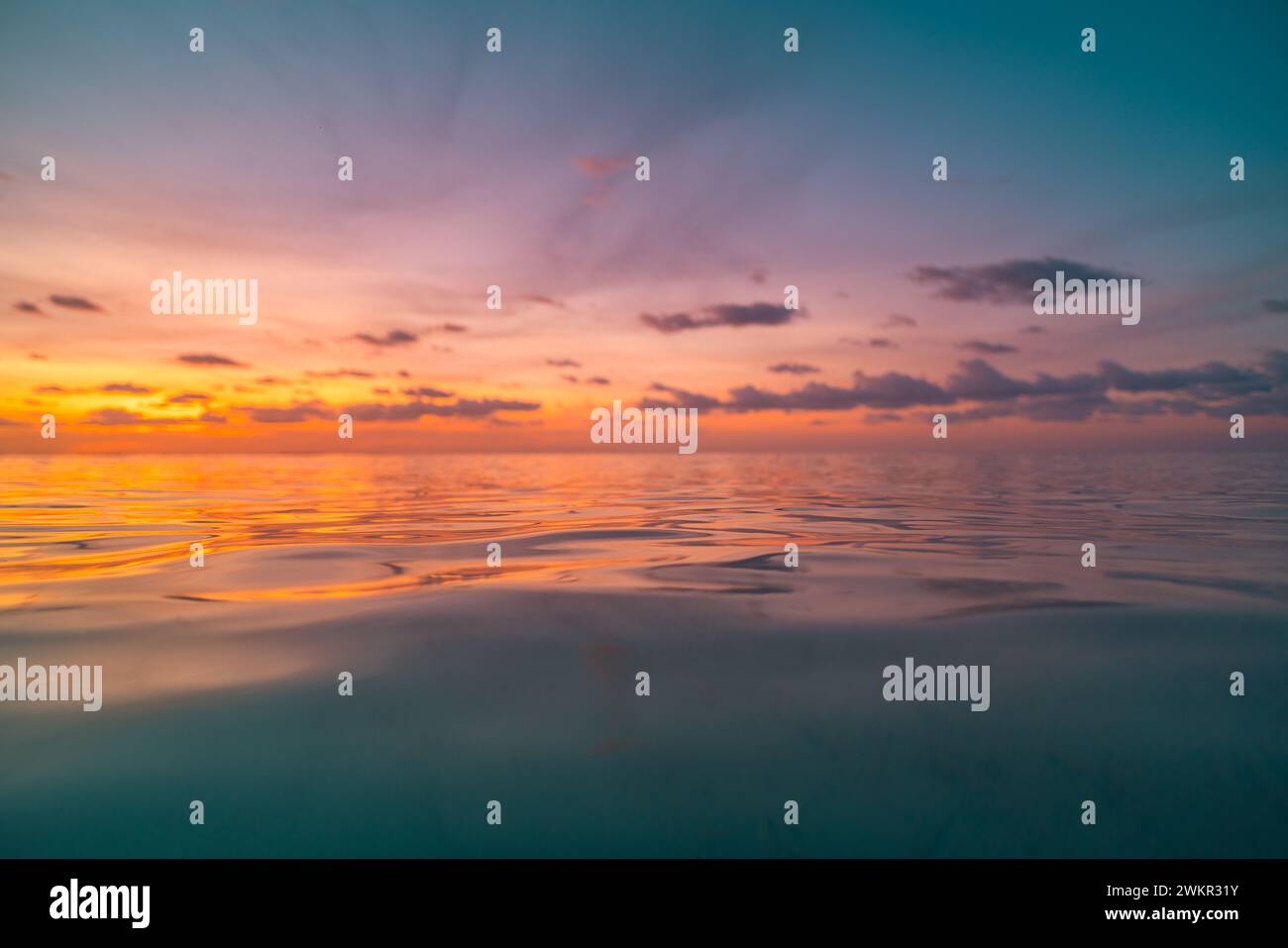 Sunrise reflection wave over ocean hi-res stock photography and images ...