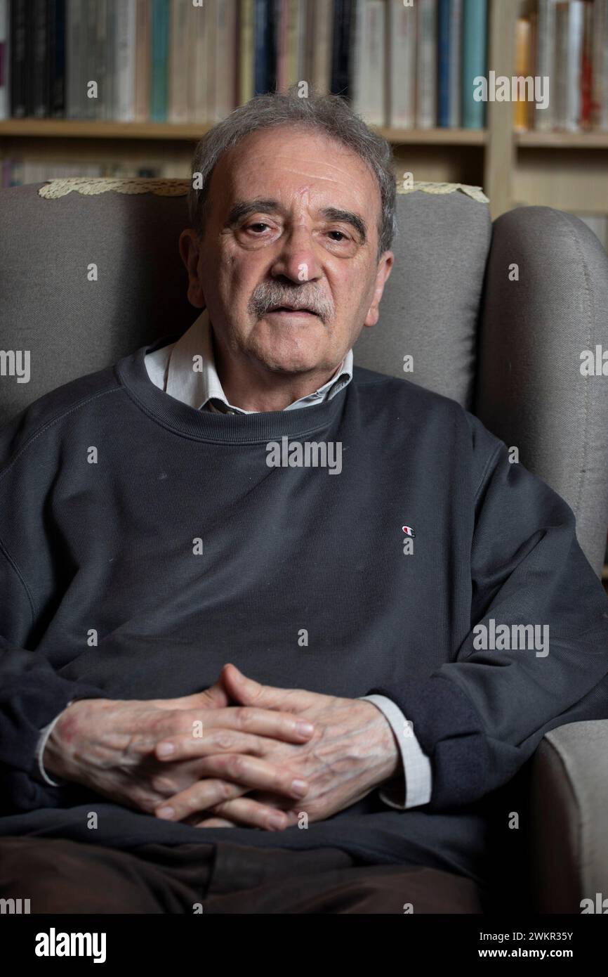 Madrid, 11/01/2023. Manuel Longares, Writer. Photo: Isabel Permuy ...